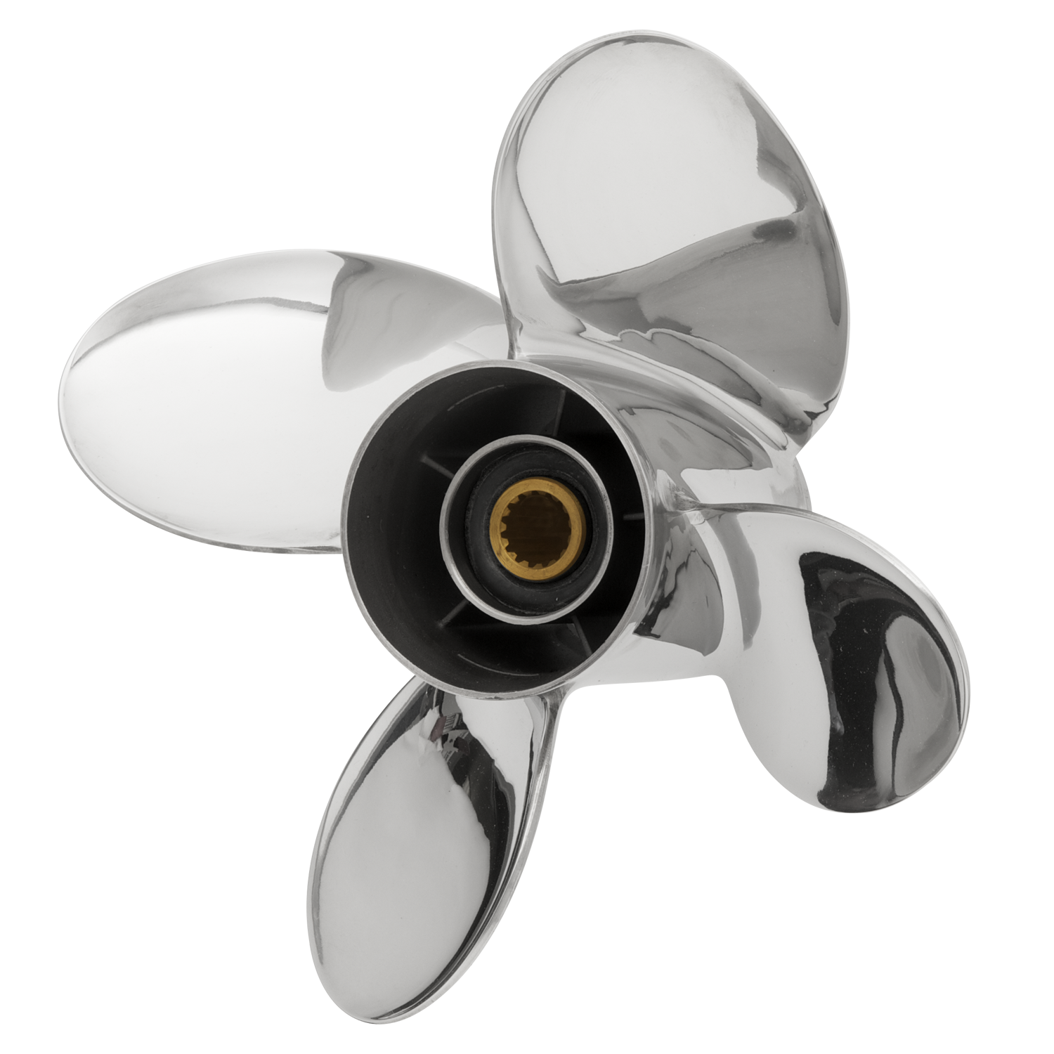 PowerTech PTR 4 Blade Performance Stainless Tohatsu/Nissan Propeller ...